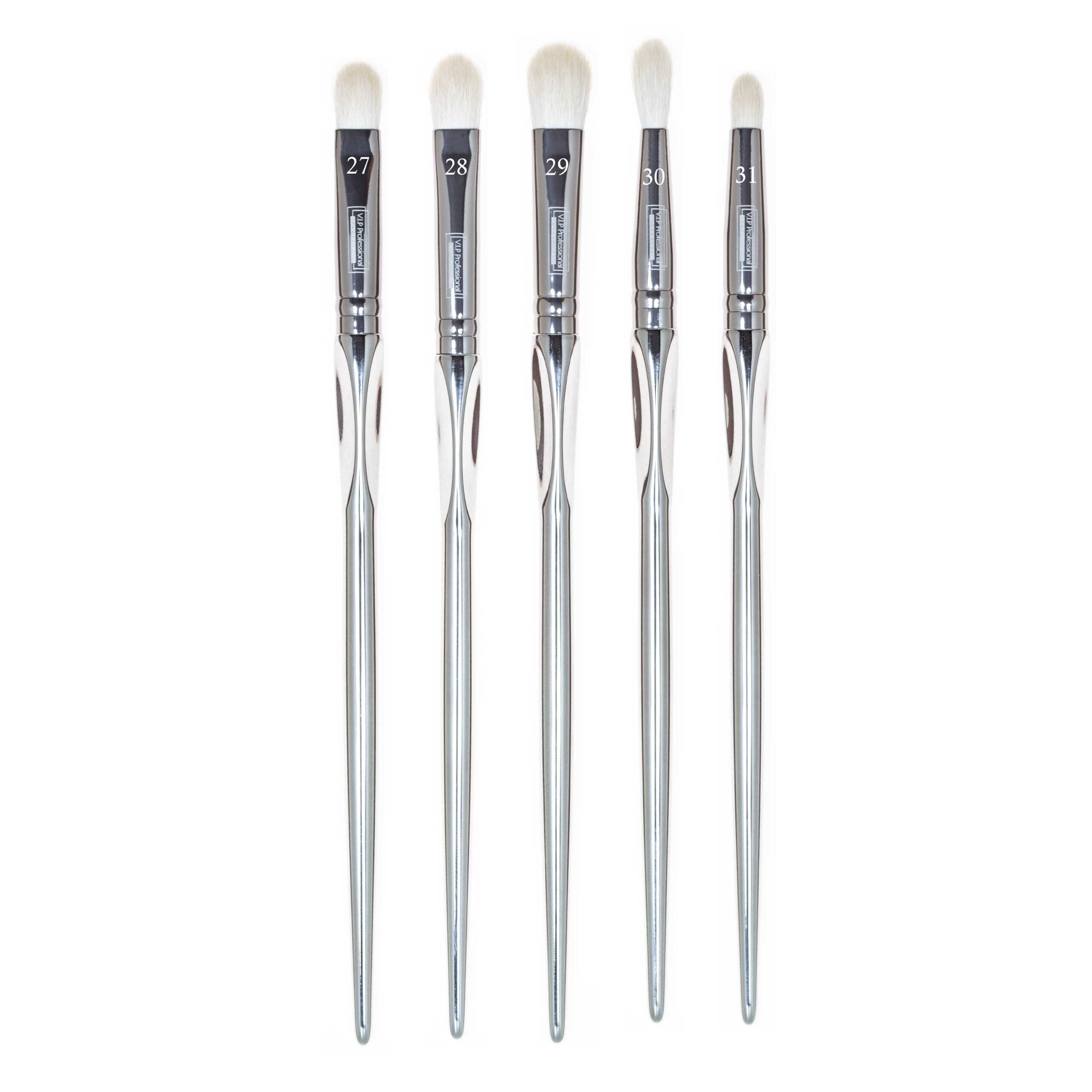 Set 5 pensule VIP Professional pentru ochi din fir de par de capra